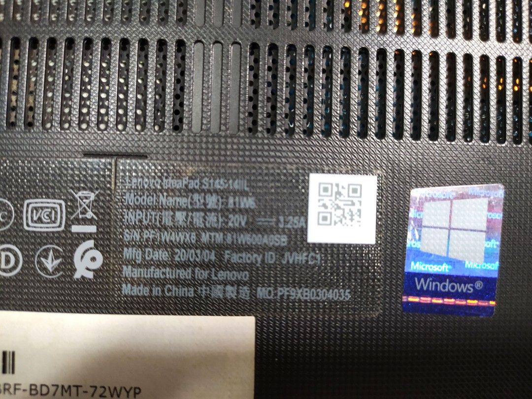 Lenovo S145 Ideapad , i5-1035G1, Win 10, 14", 4GB RAM, 240GB SSD or 700 GB HDD, Computers & Tech ...