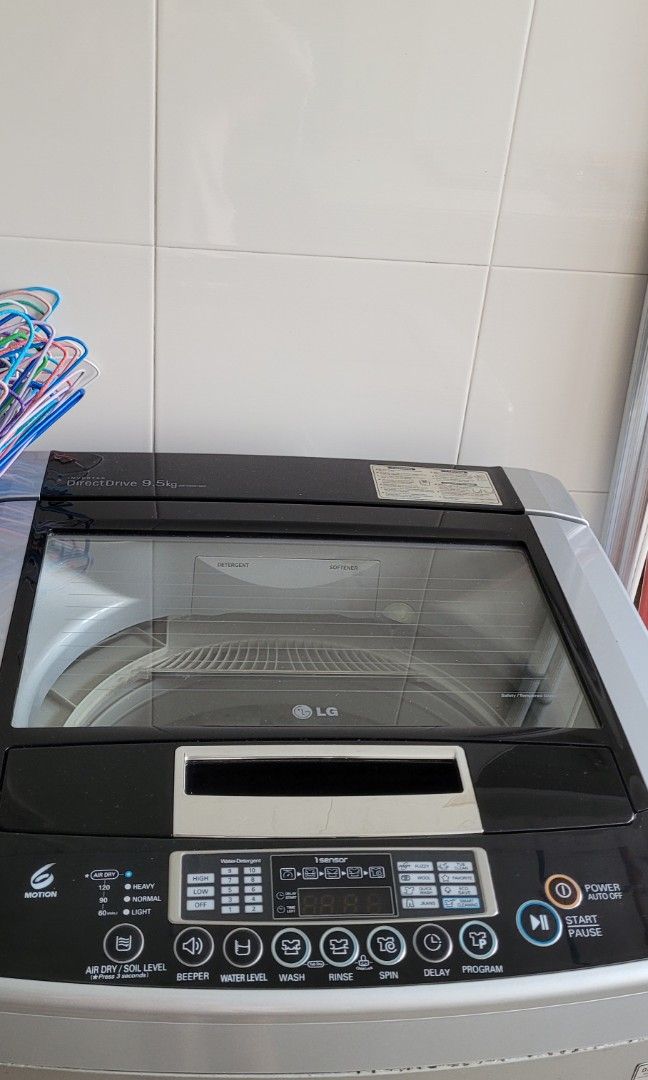 LG Washing Machine 9.5kg, TV & Home Appliances, Washing Machines and ...