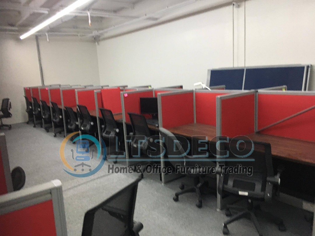 LINEAR CUBICLE WORKSTATION OFFICE PARTITION on Carousell