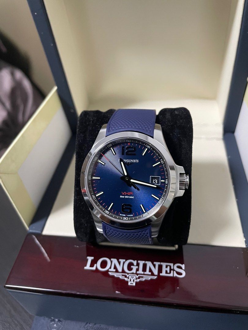 Longines Conquest VHP L37164969, Men's Fashion, Watches & Accessories ...