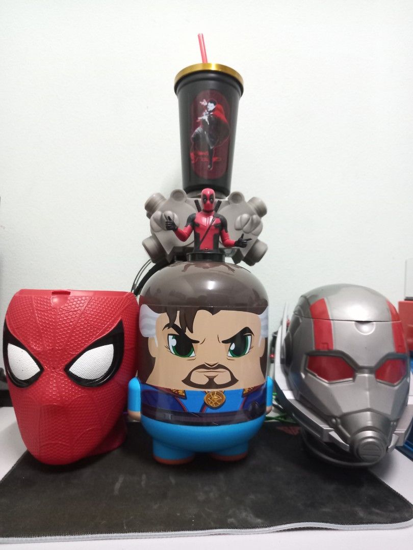Marvel Tumbler & Popcorn Bucket COMBO!, Hobbies & Toys, Toys & Games on ...