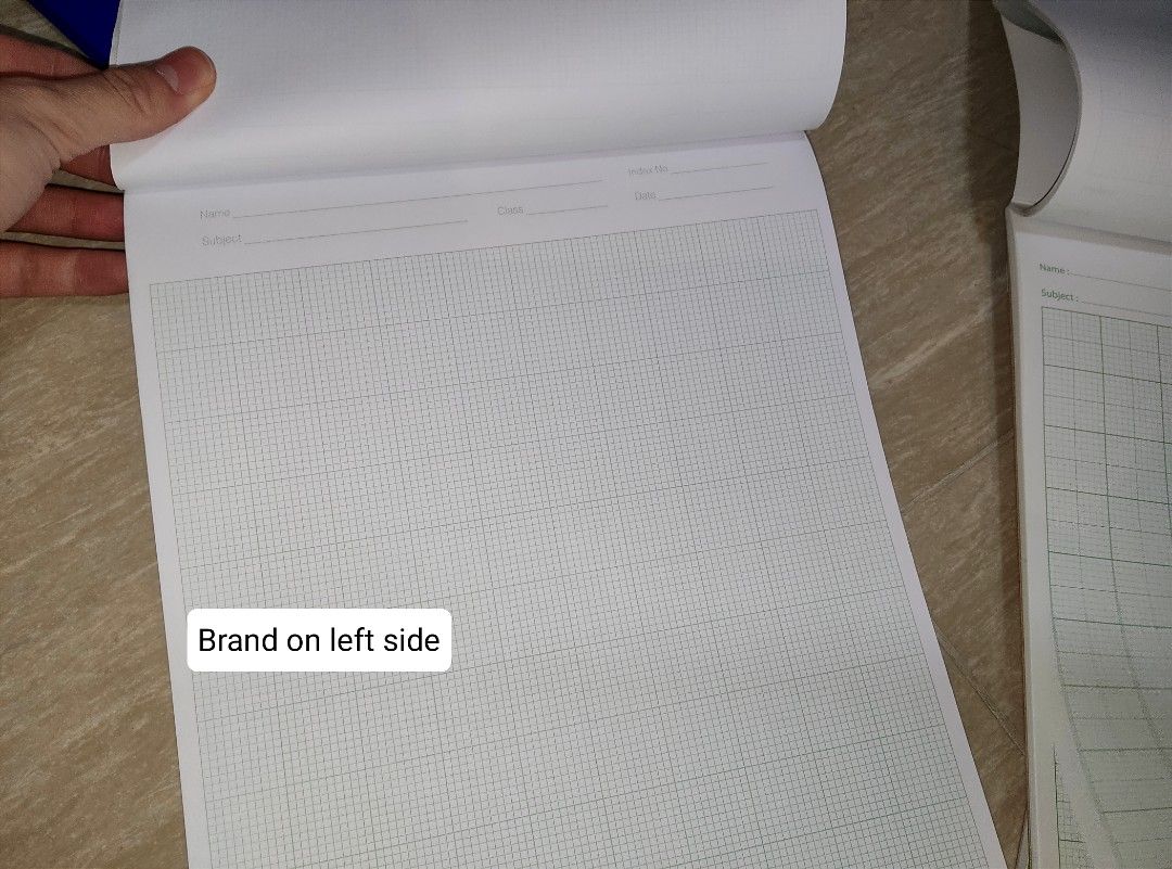 Punggol: Math Graph paper, +$1 for a full scap book, Hobbies & Toys ...