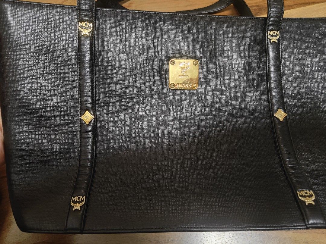 MCM Black Vintage Germany Bag, Luxury, Bags & Wallets on Carousell