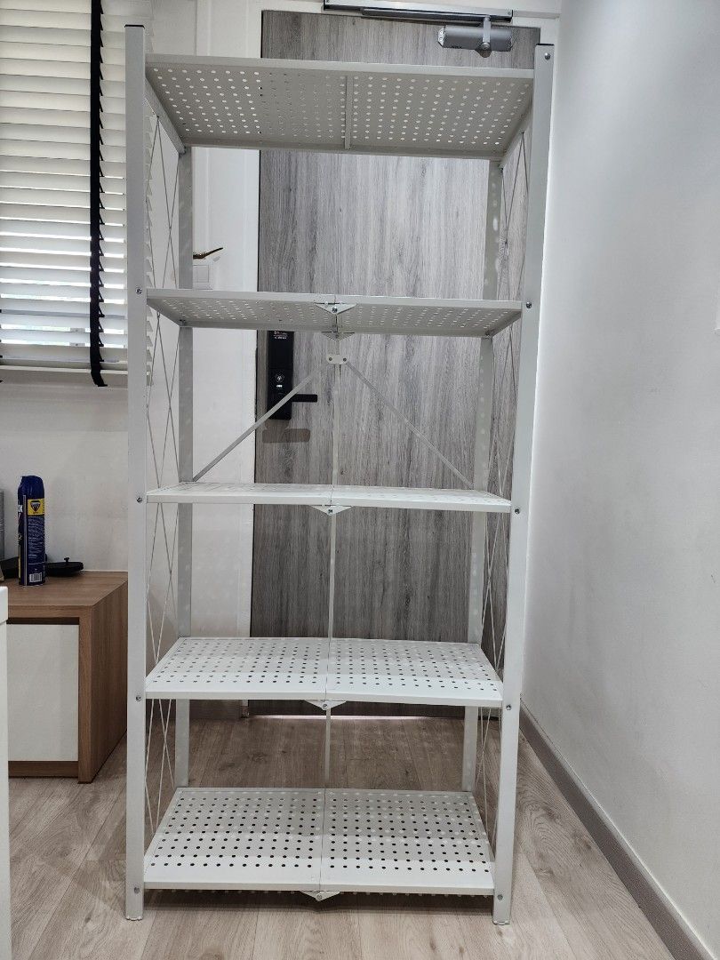 Metal Shelf - 5 Racks and Collapsible, Furniture & Home Living ...