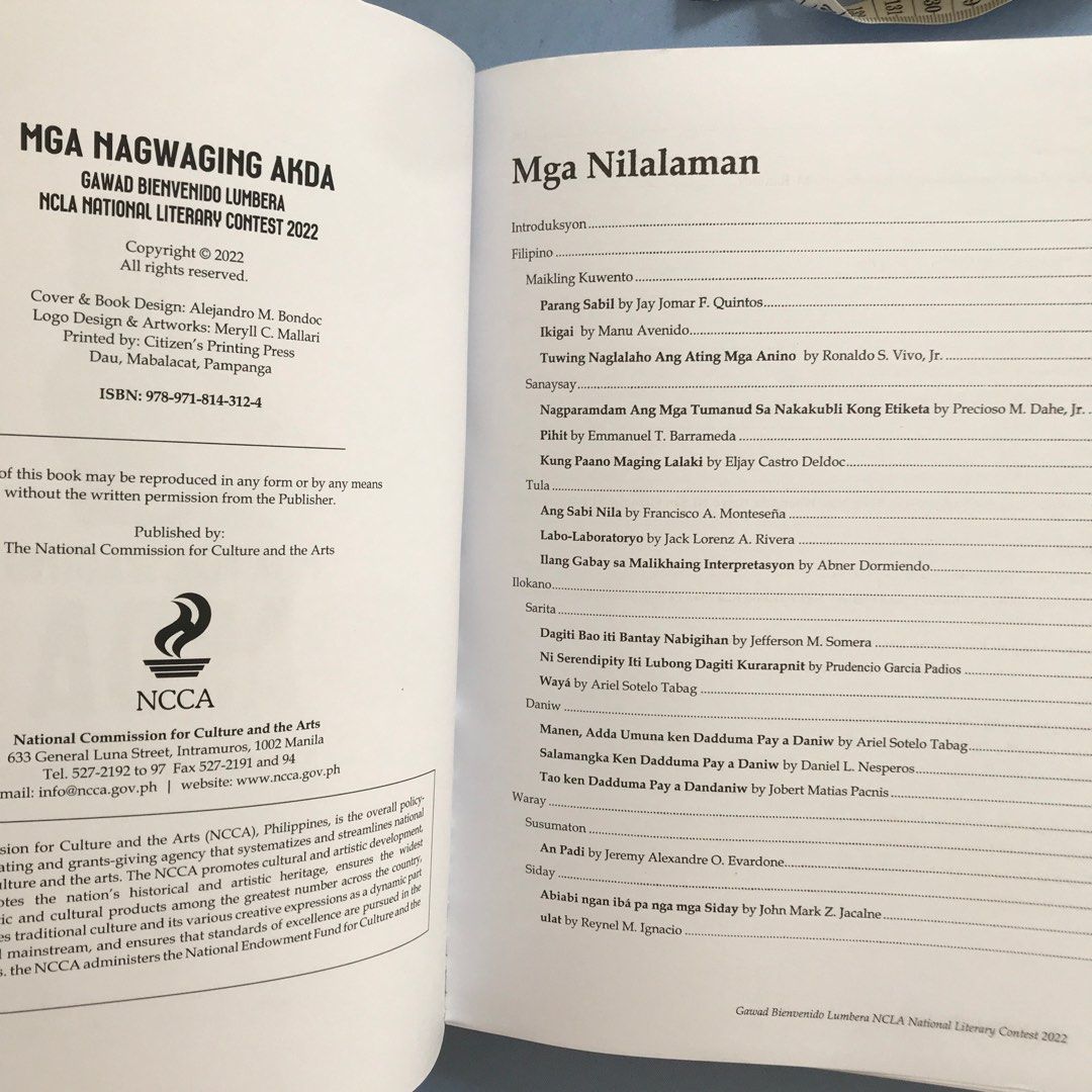 Mga Nagwaging Akda Gawad Bienvenido Lumbera National Literaty Contest ...