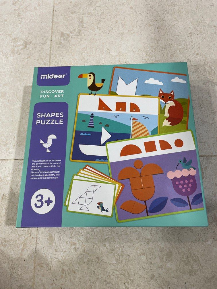 Mideer Shapes Puzzle for 3yo+, Babies & Kids, Infant Playtime on Carousell