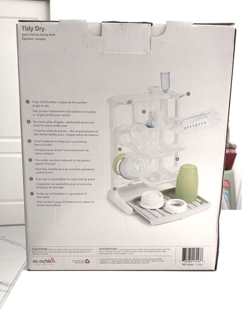 Munchkin Milk bottle drying tidy rack, Everything Else on Carousell