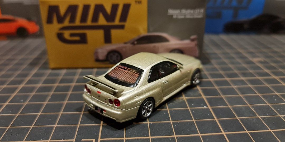 Mini GT Nissan Skyline GTR34 M Spec (Gold), Hobbies & Toys, Toys ...