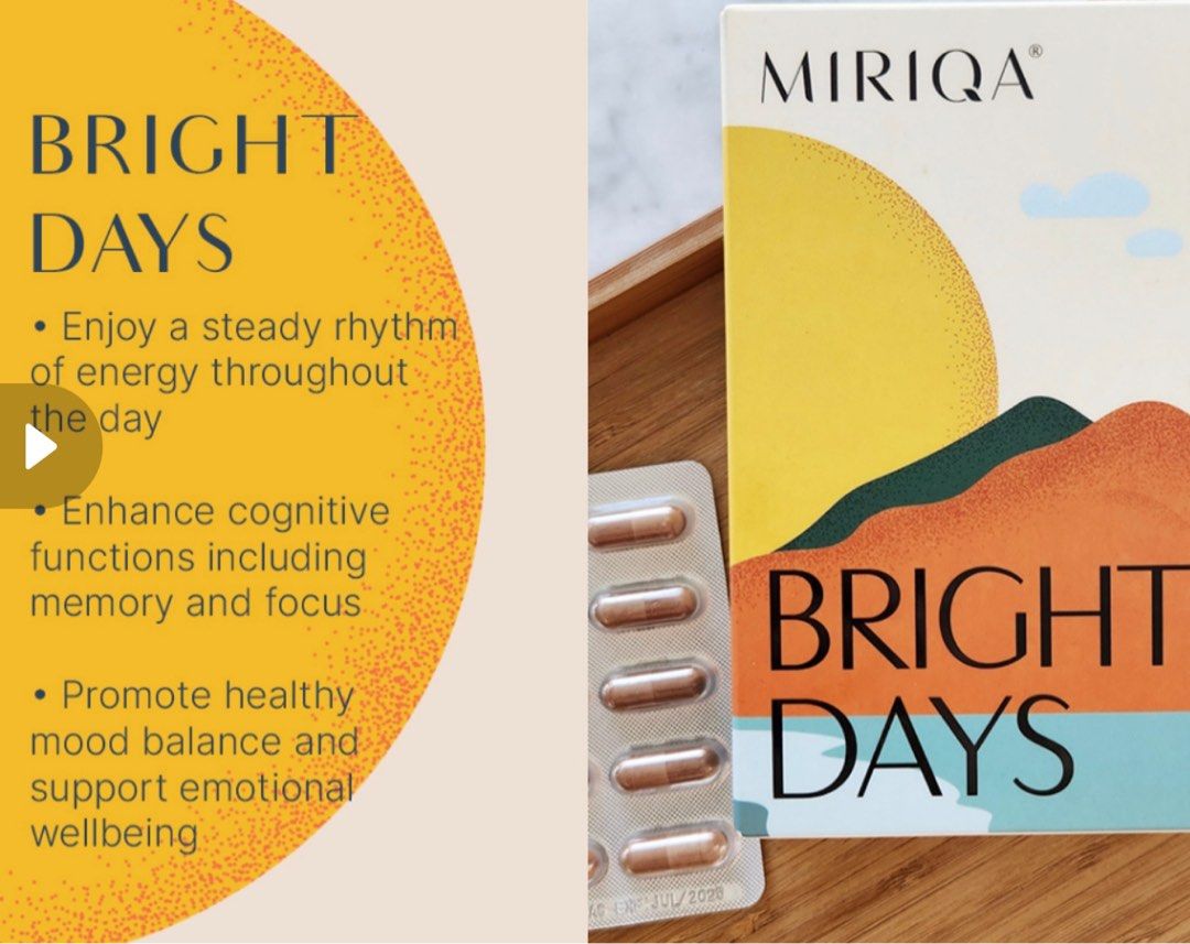 Miriqa bright days and deep sleep, Health & Nutrition, Health Supplements, Health Food, Drinks ...