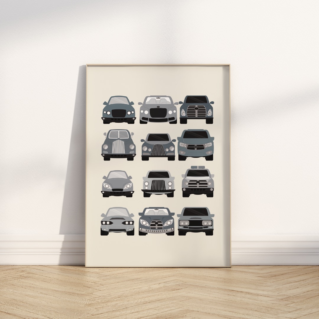 Modern Wall Art, Minimalist Wall Art, Cars Collection, Furniture & Home ...