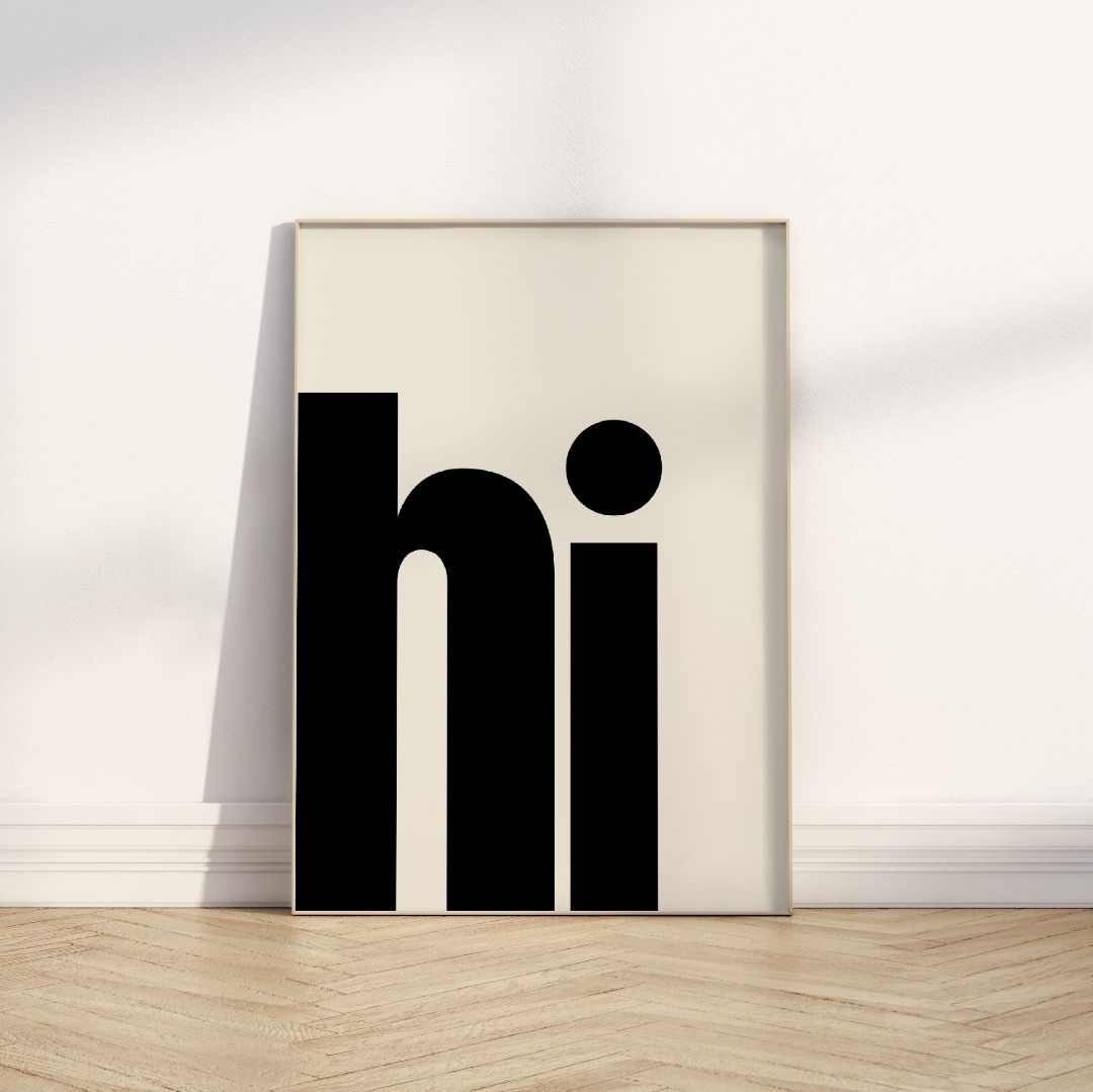 Modern Wall Art, Typo Wall Art, Furniture & Home Living, Home Decor ...
