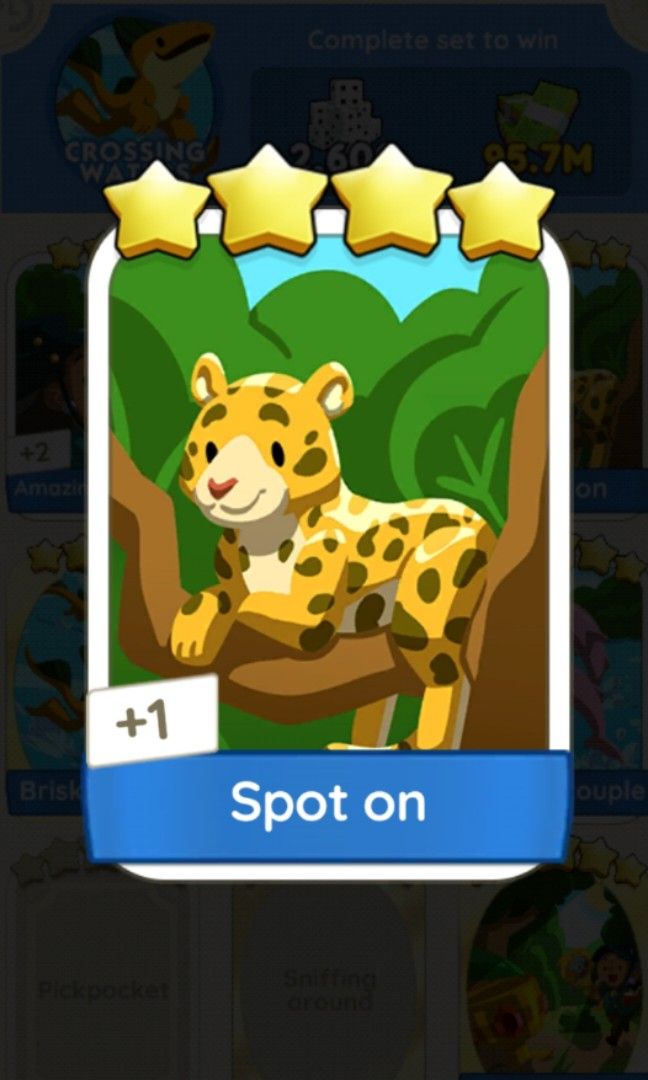 Monopoly Go 4 Star Sticker - Spot On (Set 20), Hobbies & Toys, Toys ...