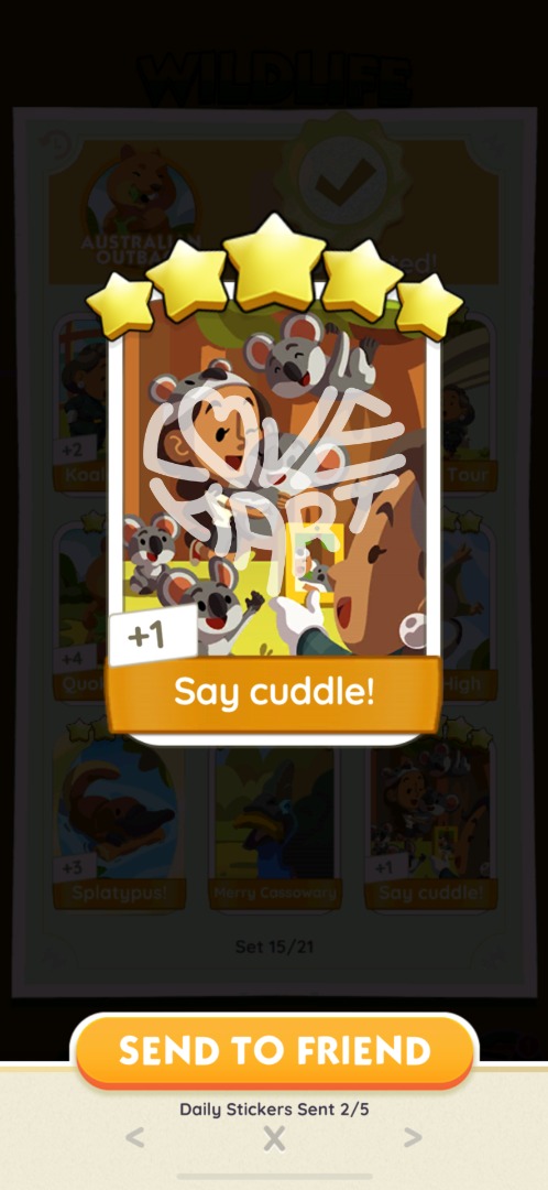 Monopoly Go Say Cuddle! (5 Stars), Hobbies & Toys, Toys & Games on ...