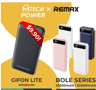 MTech Power Bank REMAX Fast charging powerbank 20000mAh 30000mAh ...
