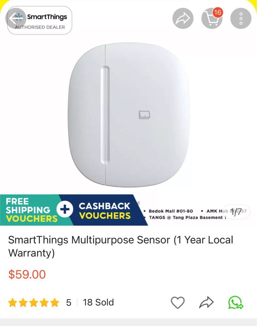 Multipurpose Sensor, Furniture & Home Living, Security & Locks, Other ...