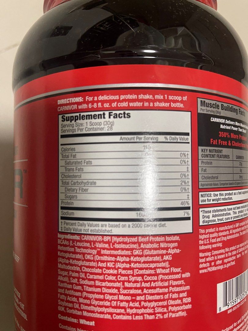 MuscleMeds Carnivor Hydrolyzed Beef Protein Isolate, 28 Servings ...