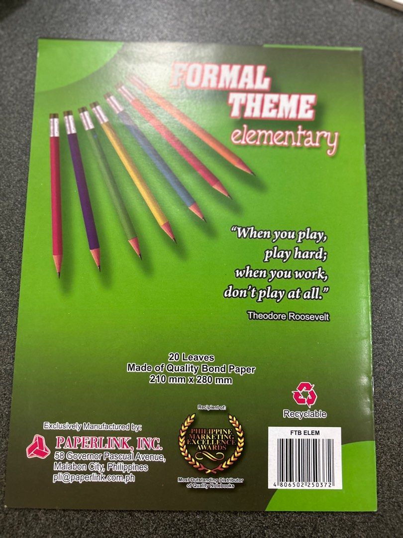 Music notebook, Formal theme (Elem.&HS), Sulating Pangwakas, Drawing ...