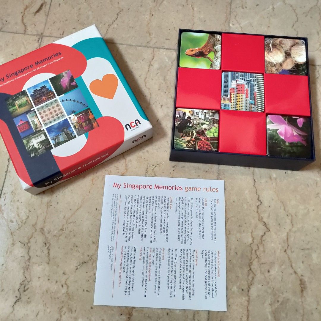 Matching Game - My Singapore Memories, Hobbies & Toys, Toys & Games on ...