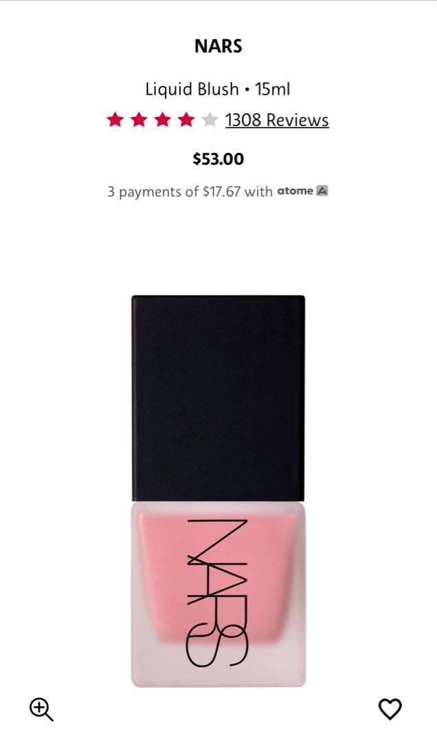 Nars Liquid Blush in orgasm, Beauty & Personal Care, Face, Makeup on Carousell