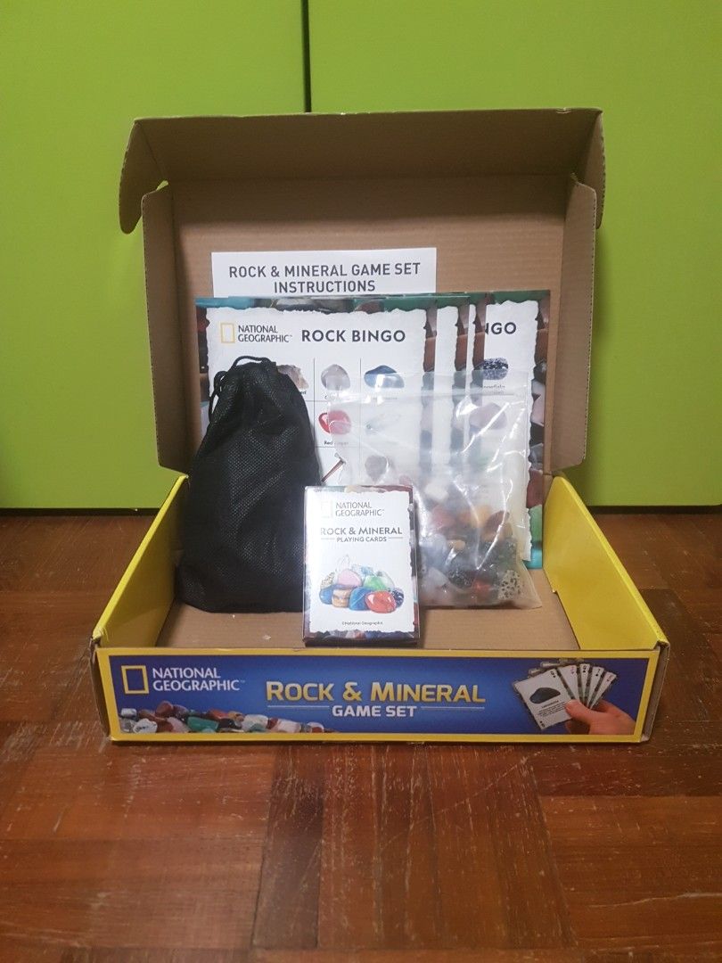 National Geographic ROCK AND MINERAL GAME SET, Hobbies & Toys, Toys ...