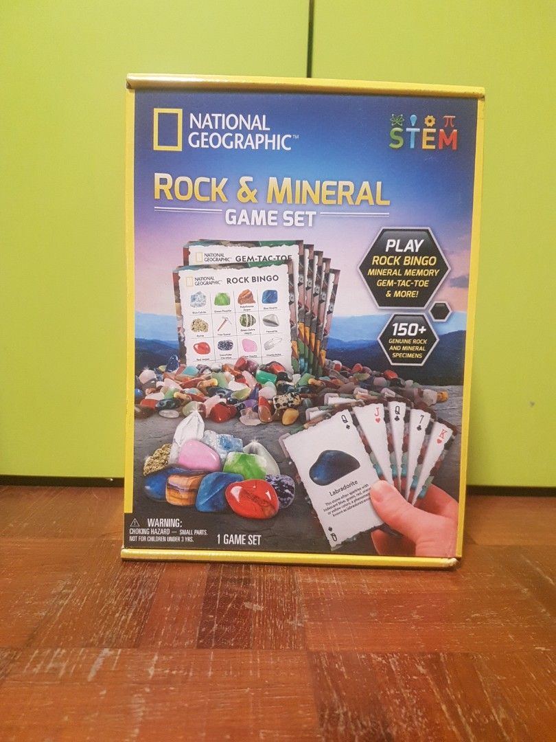 National Geographic ROCK AND MINERAL GAME SET, Hobbies & Toys, Toys ...