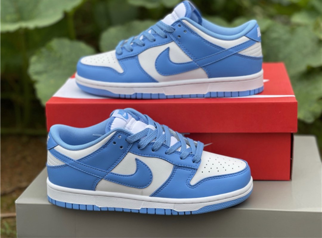 Nike dunk low UNC, Men's Fashion, Footwear, Sneakers on Carousell
