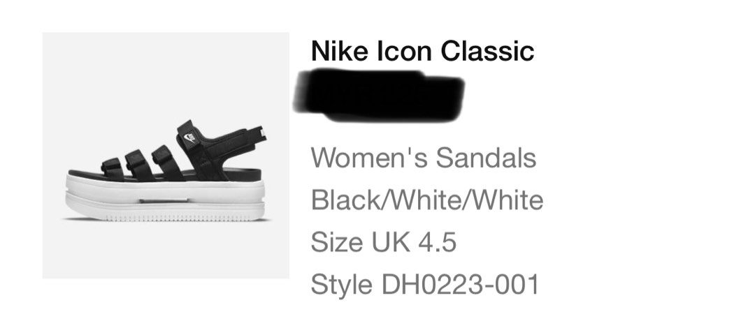 Nike Sandals Womens Fashion Footwear Sandals On Carousell
