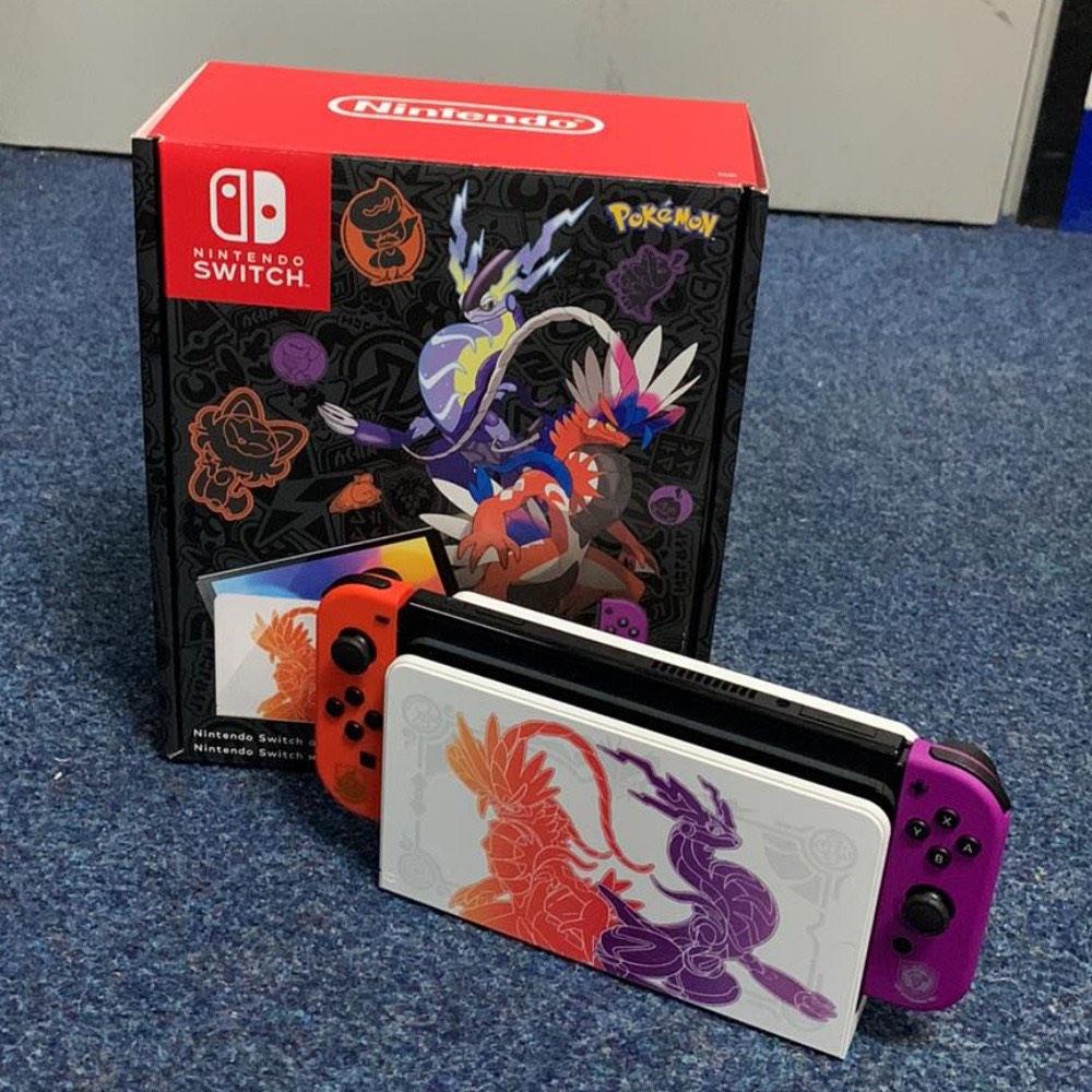 Nintendo switch oled Pokémon scarlet and violet edition, Video Gaming, Video Game Consoles ...