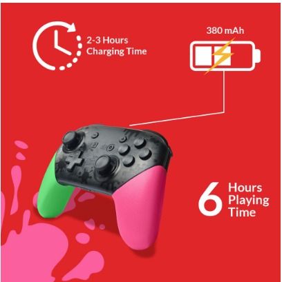 Nintendo Switch Pro Wireless Controller Gamepad Splatoon Series LNG0346 ...
