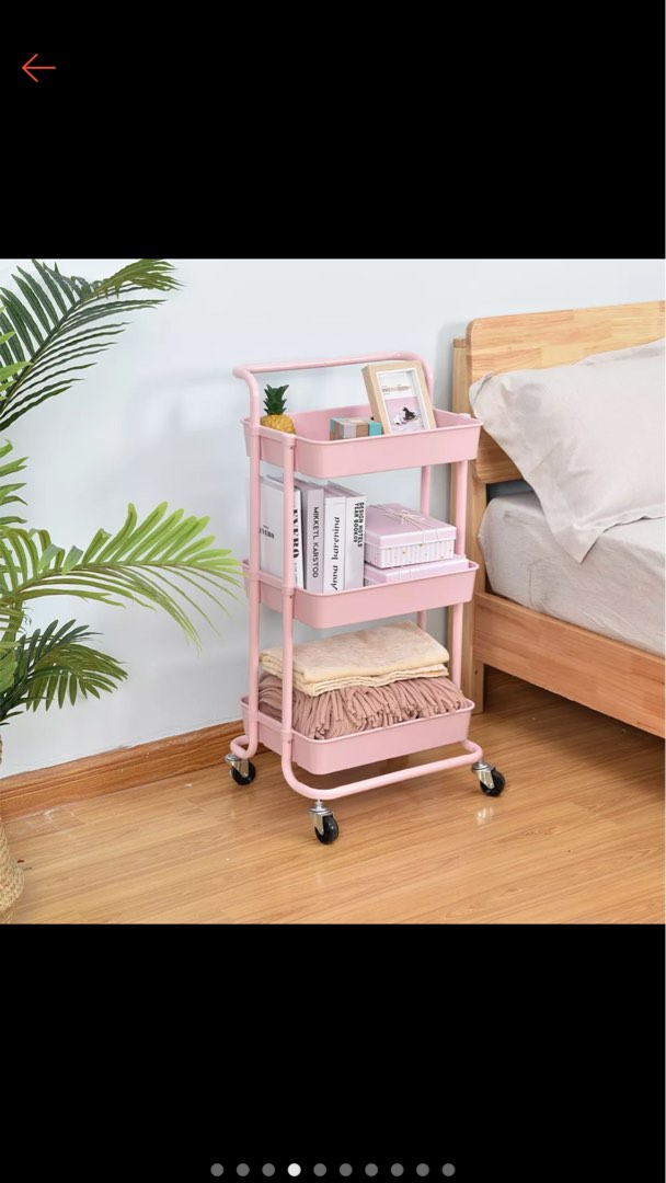 No Screw 3 -Tier Trolley Brand: Locaupin Kitchen Utility Cart Shelf ...