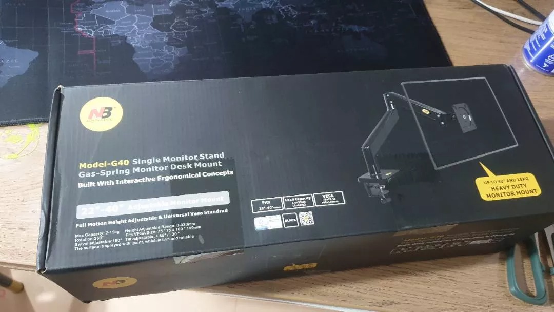 North Bayou G40 Single Arm Ultrawide 20"-40" Monitor Desktop Mount with ...