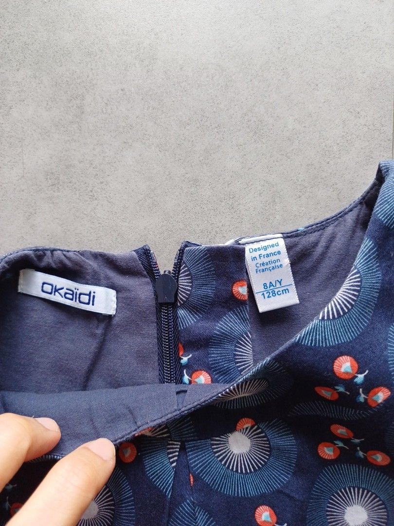 Okaidi floral dress, Babies & Kids, Babies & Kids Fashion on Carousell