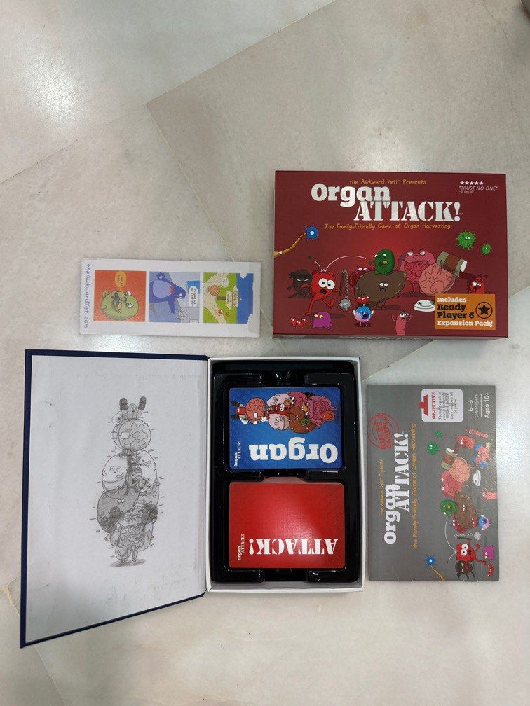 Organ Attack Board Game, Hobbies & Toys, Toys & Games on Carousell