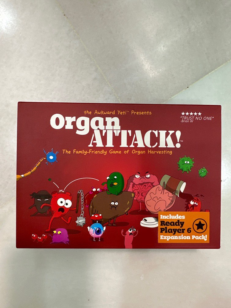 Organ Attack Board Game, Hobbies & Toys, Toys & Games on Carousell
