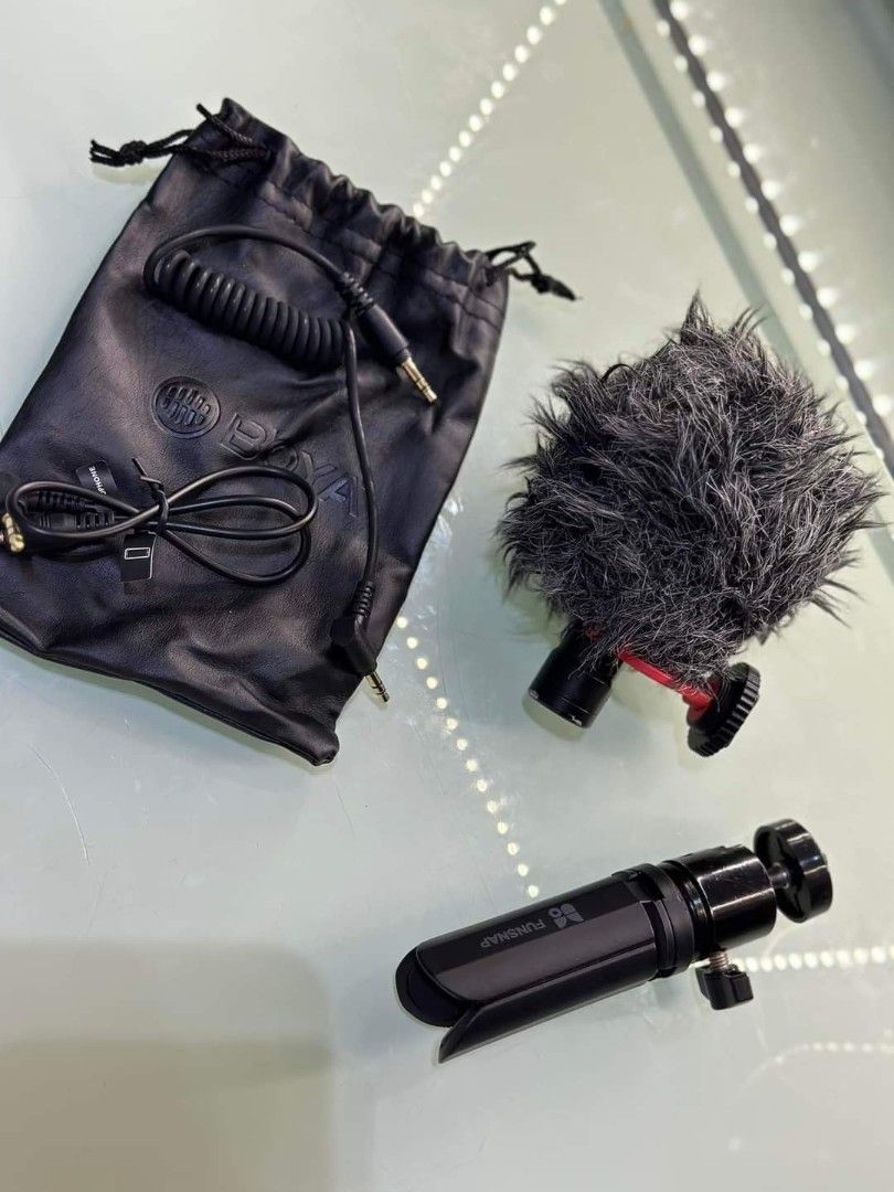 Original BOYA Mic for PC, Gadgets & Cellphone with pouch & Branded Mini ...
