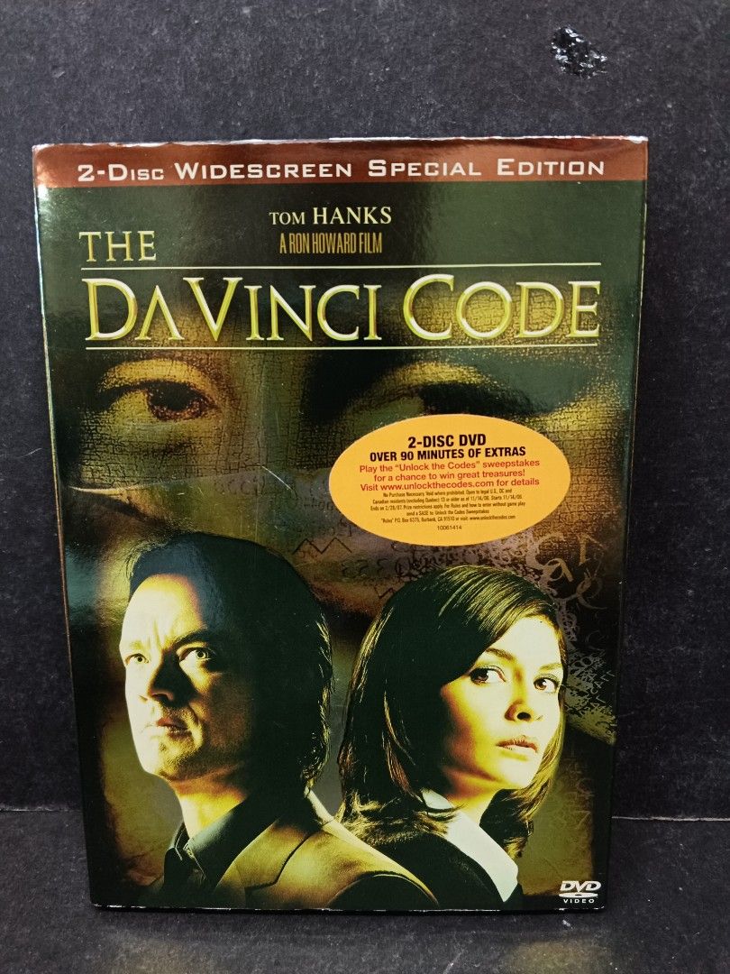 Original DVD: The Da Vinci Code - Tom Hanks (Region 1) 2-Disc Widescreen Special Edition ...