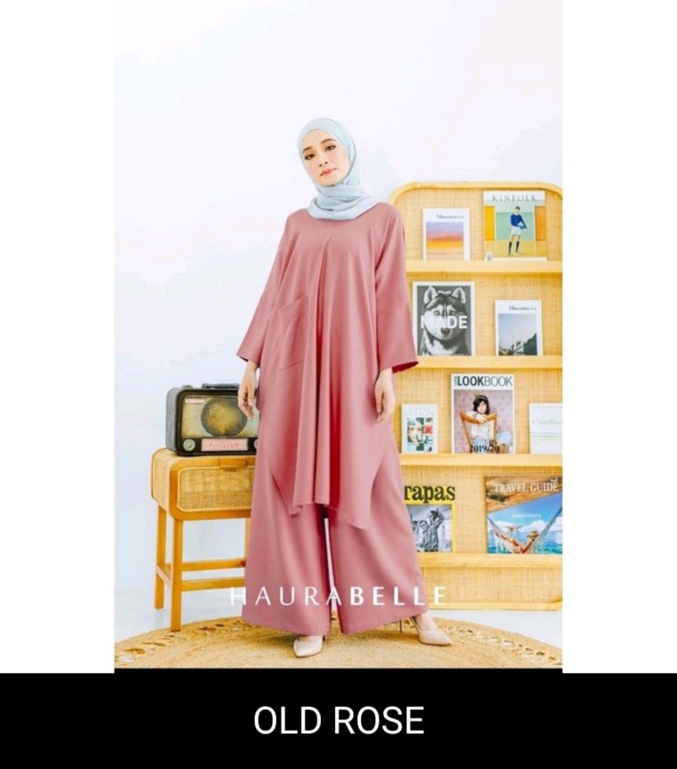 Original Haurabelle Mulan Basic Suit Muslimah, Women's Fashion ...