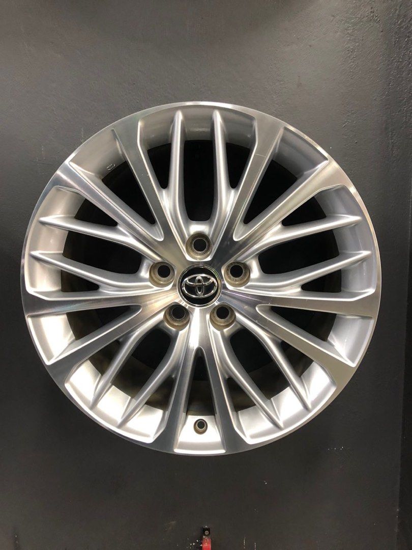 Original Toyota 18 inch rims 8J, Car Accessories, Tyres & Rims on Carousell