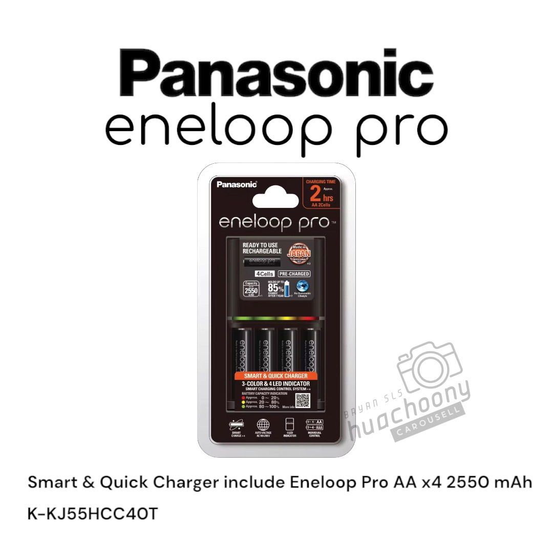 Panasonic Eneloop Pro Smart And Quick Charger K Kj55hcc40t Photography