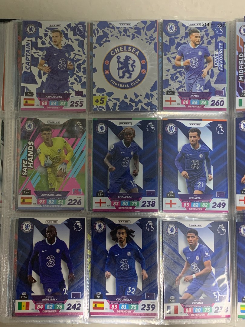 Panini Adrenalyn XL PLUS 2023 Chelsea cards full set, Hobbies & Toys ...