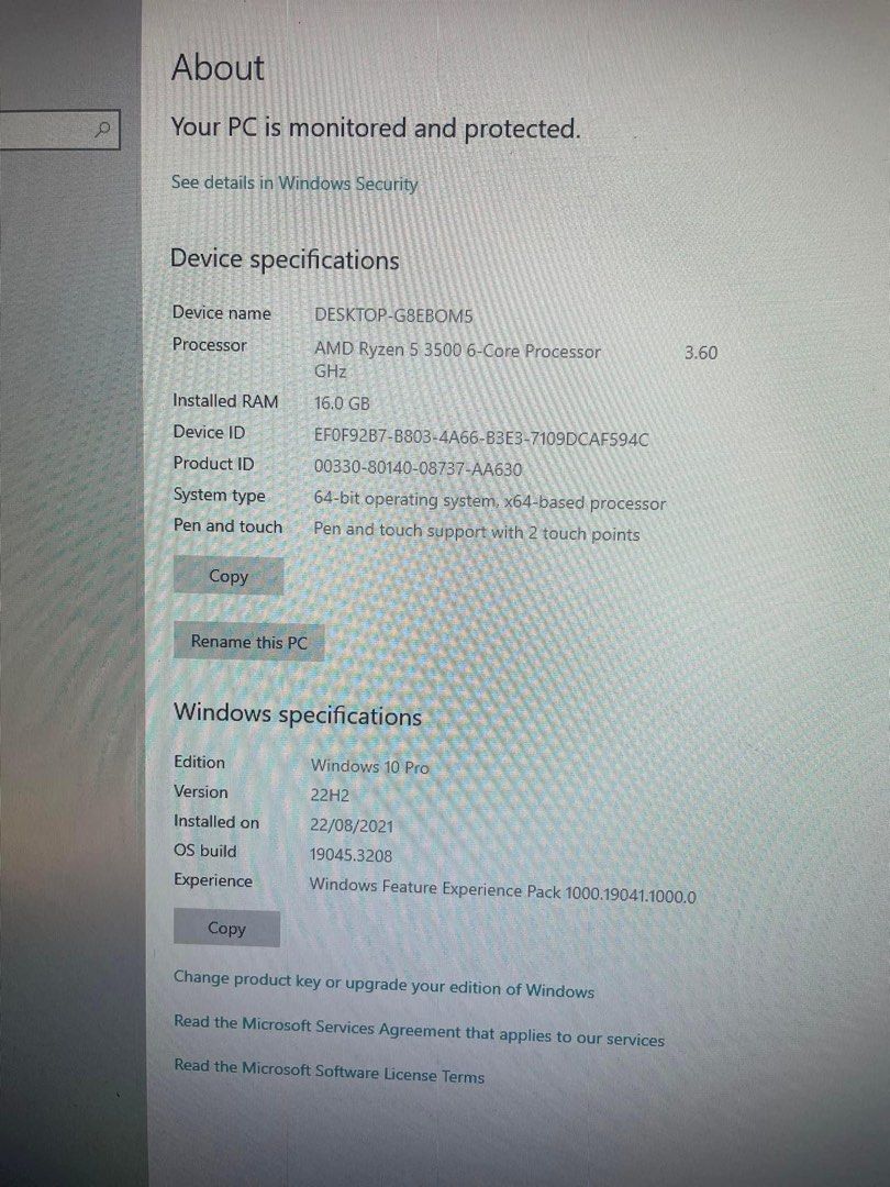 PC Build Set AMD Ryzen 5 3500 6-Core Processor GHz 16 GB on Carousell