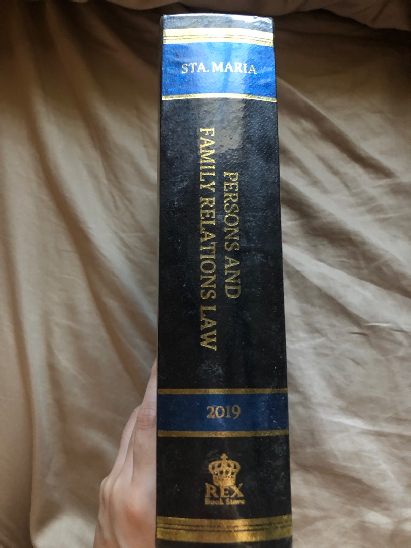 Persons and Family Relations Law by Melencio Sta. Maria (2019 Edition ...