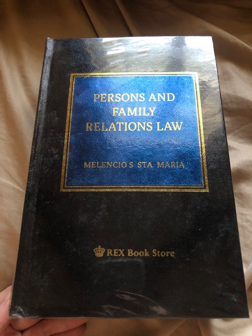 Persons and Family Relations Law by Melencio Sta. Maria (2019 Edition ...