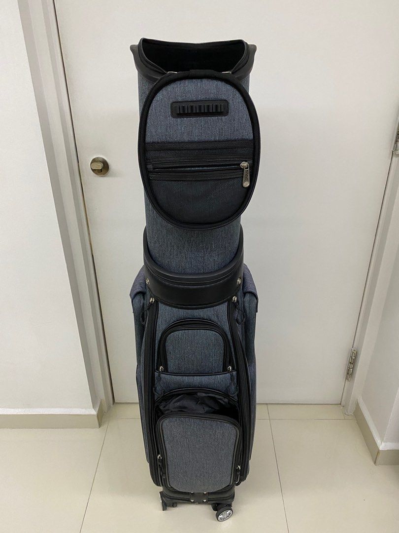 PGM 4 wheel Golf Bag with Hard sliding top, Sports Equipment, Sports ...