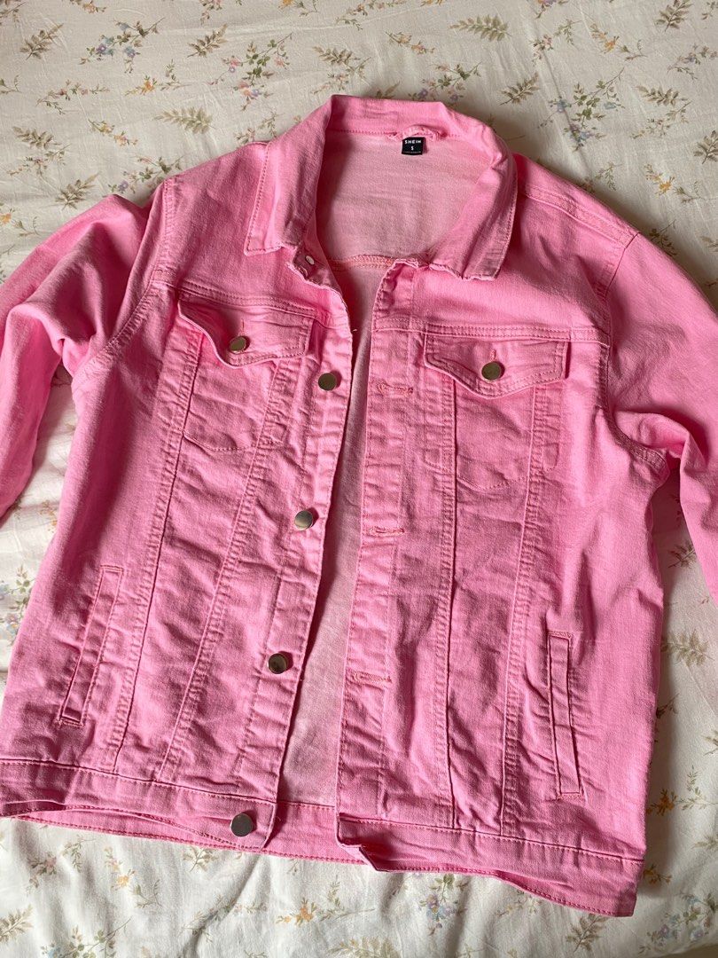 Pink Men Jacket, Men's Fashion, Coats, Jackets and Outerwear on Carousell