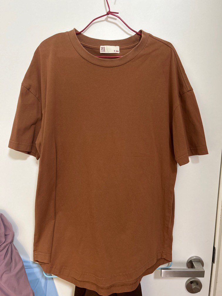 Plain Brown shirt, Men's Fashion, Tops & Sets, Tshirts & Polo Shirts on ...