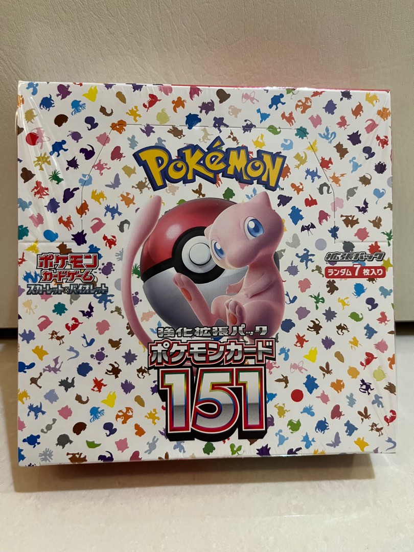 Pokemon 151 TCG Japanese sv2a Scarlet & Violet Sealed Booster Box ...