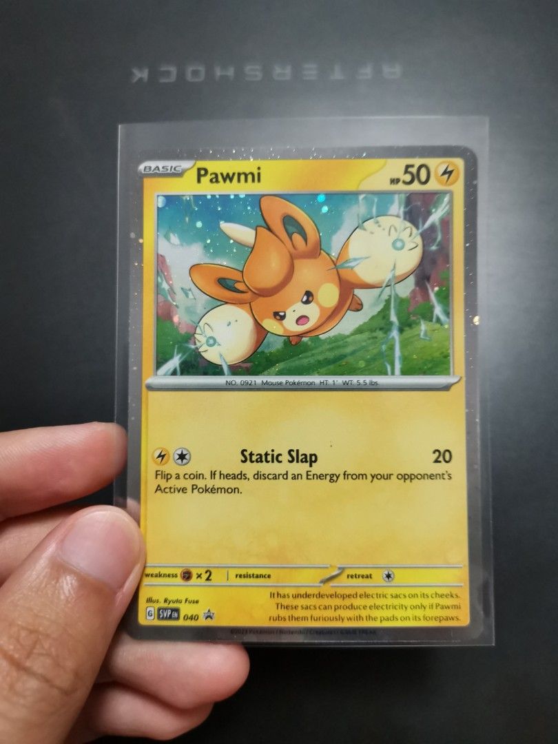 Pawmi obsidian flames promo card, Hobbies & Toys, Memorabilia ...