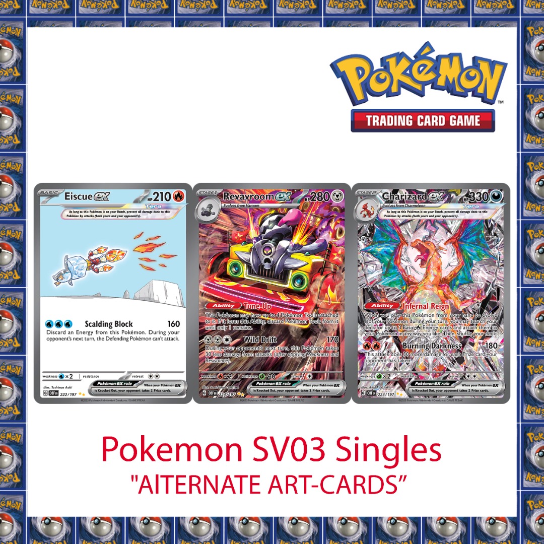 Pokemon English Obsidian Flames SV03 Special Illustration Rare Singles ...