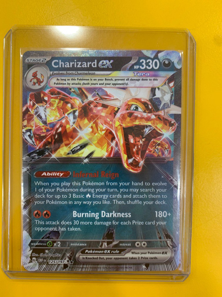 Pokemon obsidian flame Charizard ex, Hobbies & Toys, Toys & Games on ...